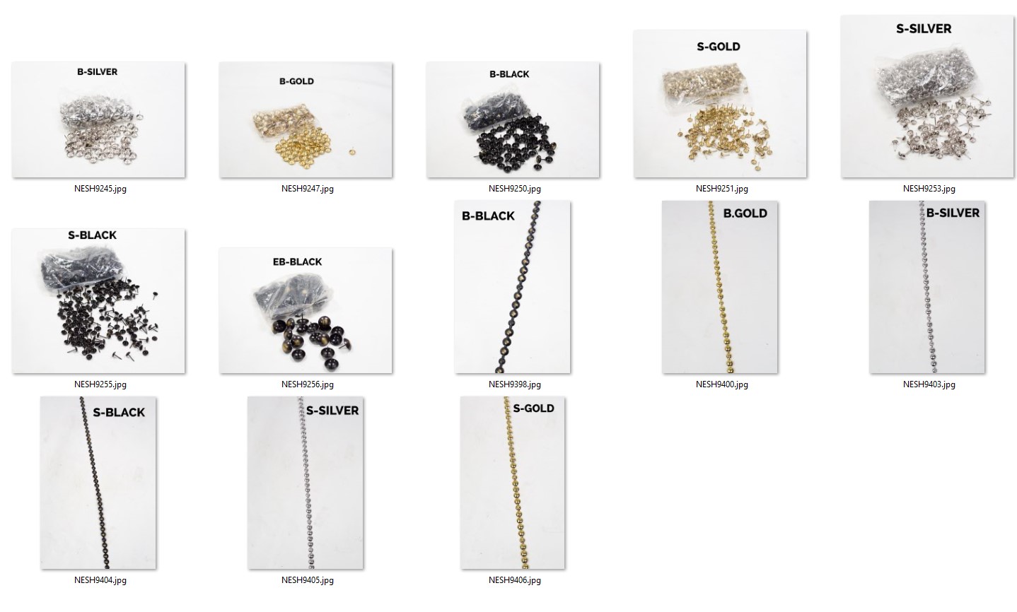 Studs and ChainStuds – Sunshine Textiles & Home Furniture